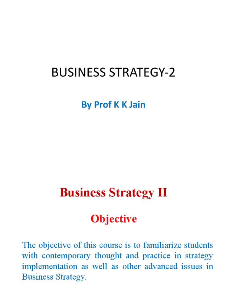 Session 1 2 | PDF | Business | Strategic Management
