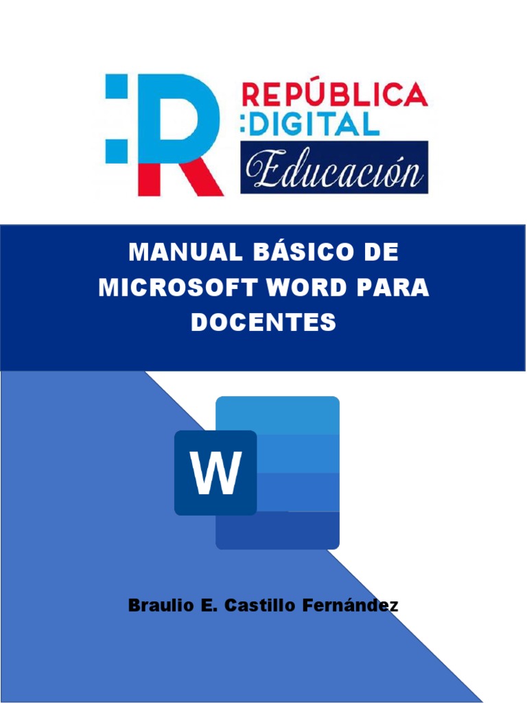 Manual Básico de Microsoft Word para Docentes | PDF | Microsoft Word ...