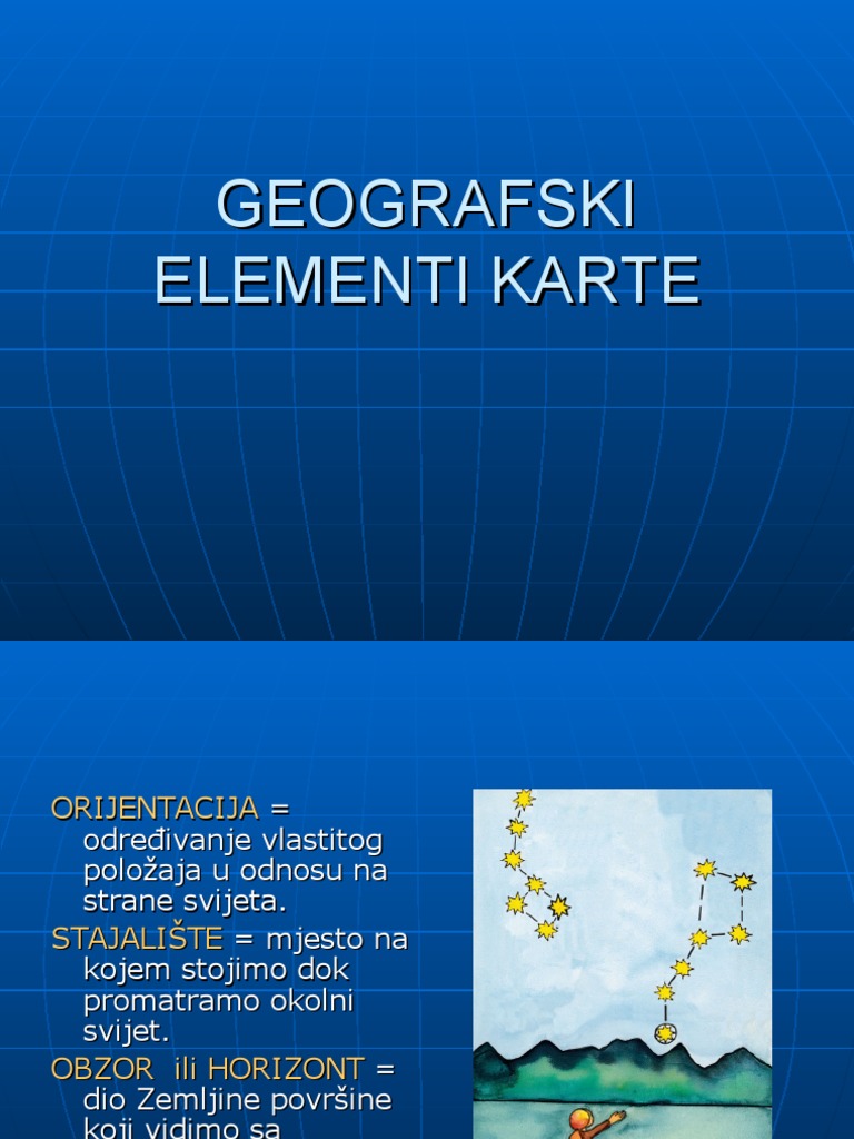 Geografski Elementi Karte | PDF