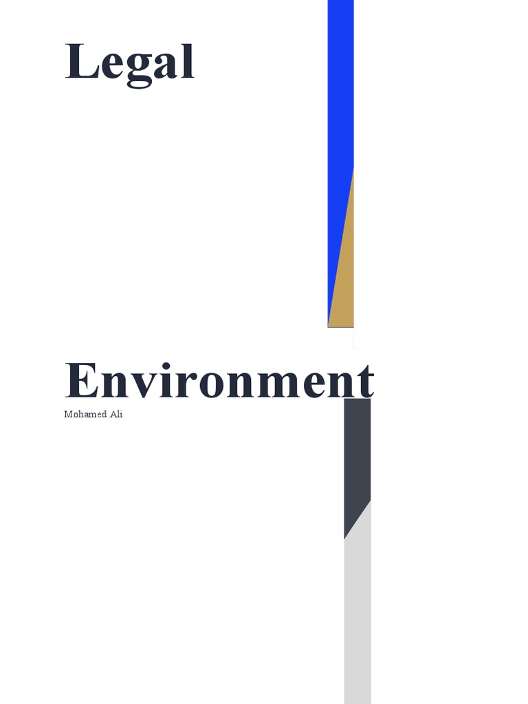 Legal Environment | PDF | Product Liability | Intellectual Property