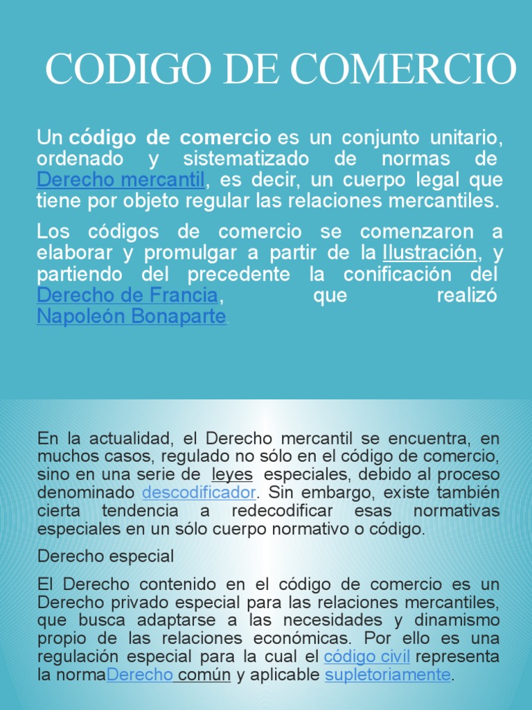 Diapositivas Codigo de Comercio | PDF | Sociedad de responsabilidad ...