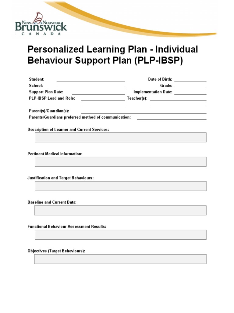 Individual Behaviour Support Plan | PDF | Inclusion (Education) | Teachers Individual Behaviour Support Plan | PDF | Inclusion (Education) | Teachers