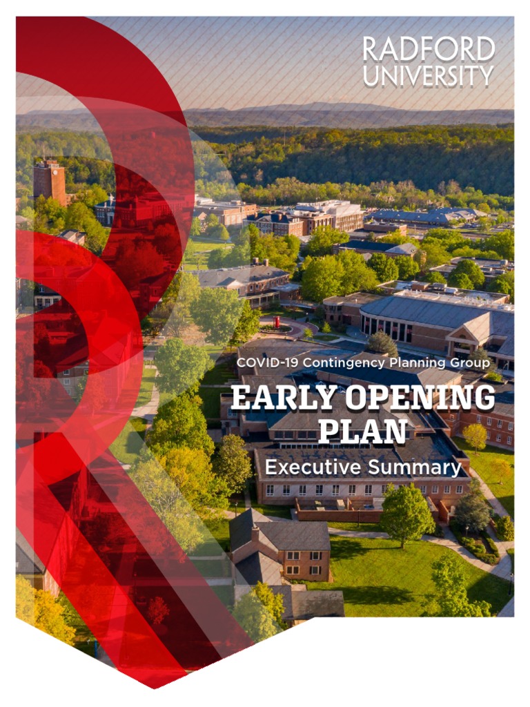 Radford University Early Opening Plan Executive Summary | PDF ...