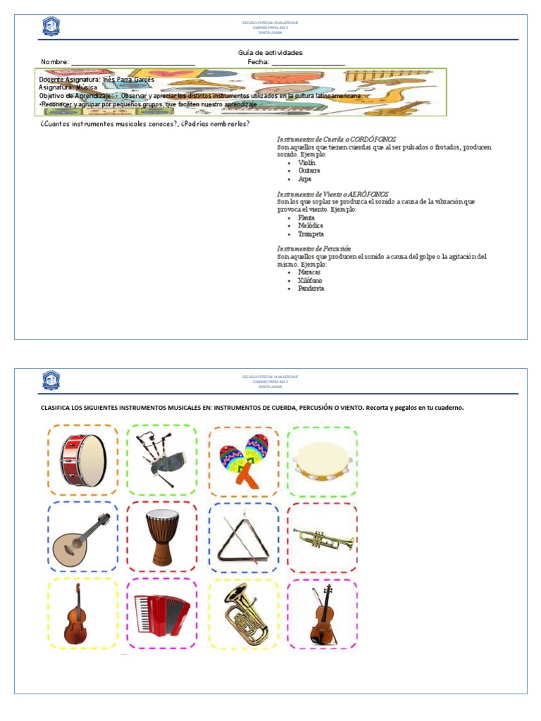 Guía Música | PDF | Instrumentos musicales | Instrumentos de cuerda