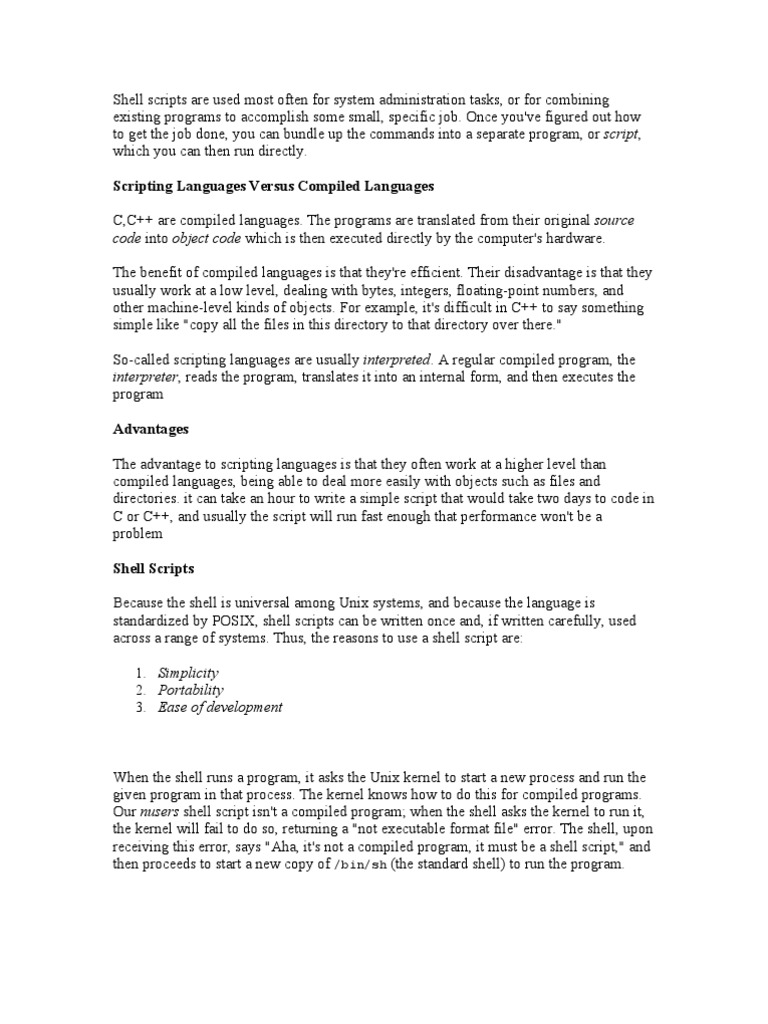 Unix Personal Notes | PDF | Command Line Interface | Computer Program