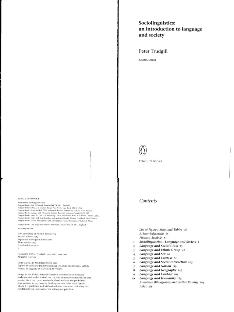 Trudgill (2000) Chapter 01 | PDF