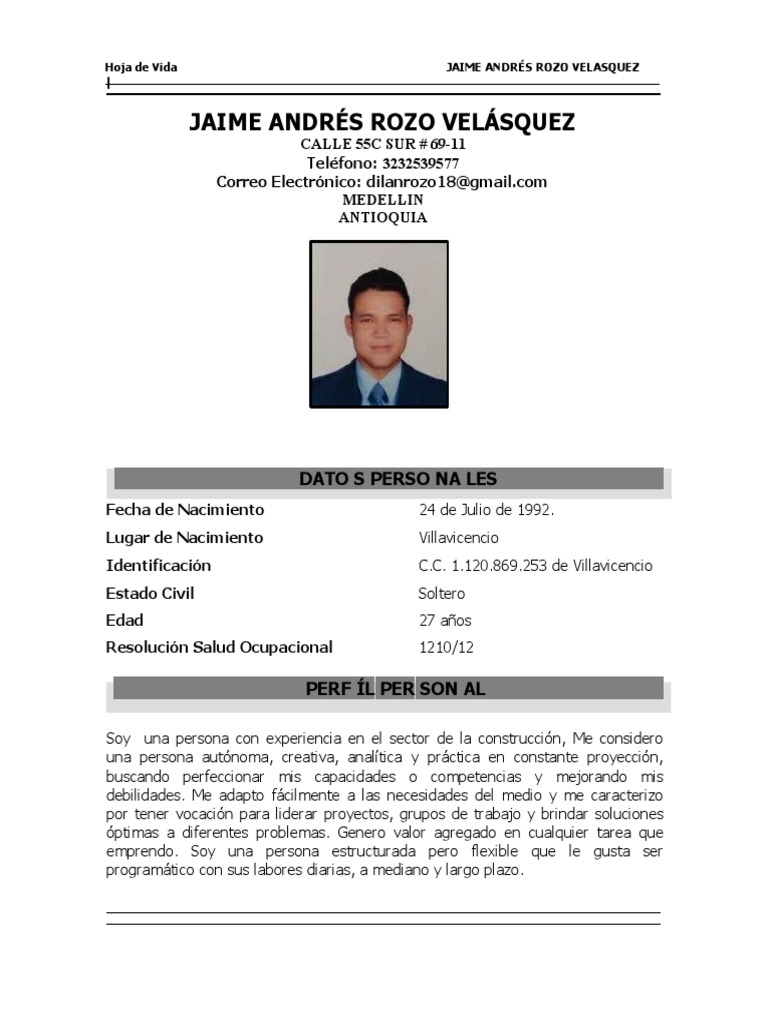 Jaime Andrés Rozo Velásquez Actual | PDF | Toma de decisiones | Science