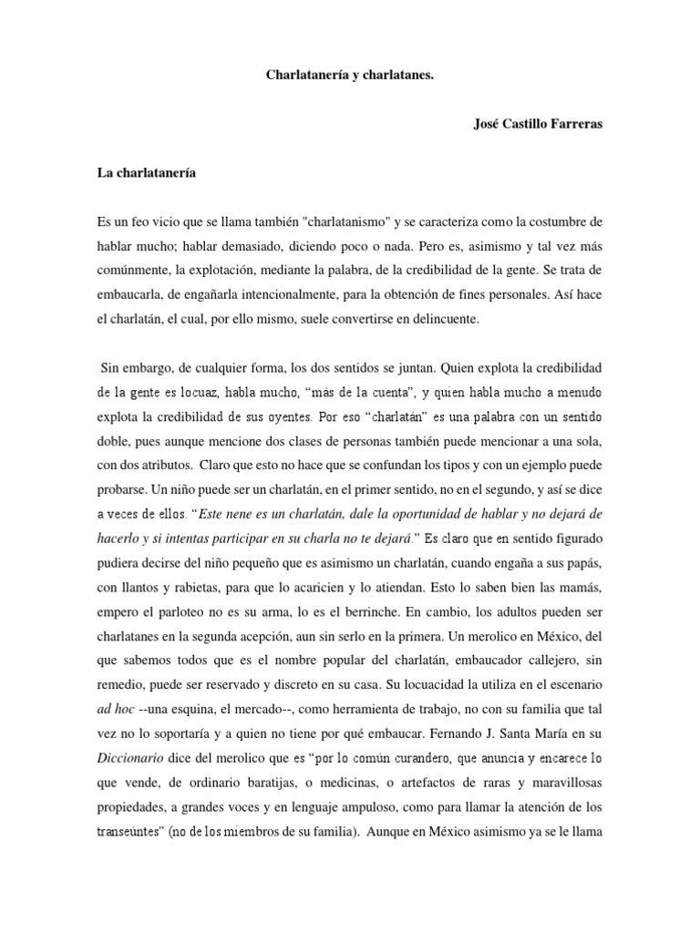 Charlatanería: Hablar y Engañar | PDF | Verdad | Ludwig Wittgenstein