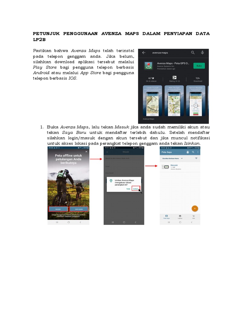 Petunjuk Penggunaan Avenza Maps Dalam Penyiapan Data LP2B | PDF