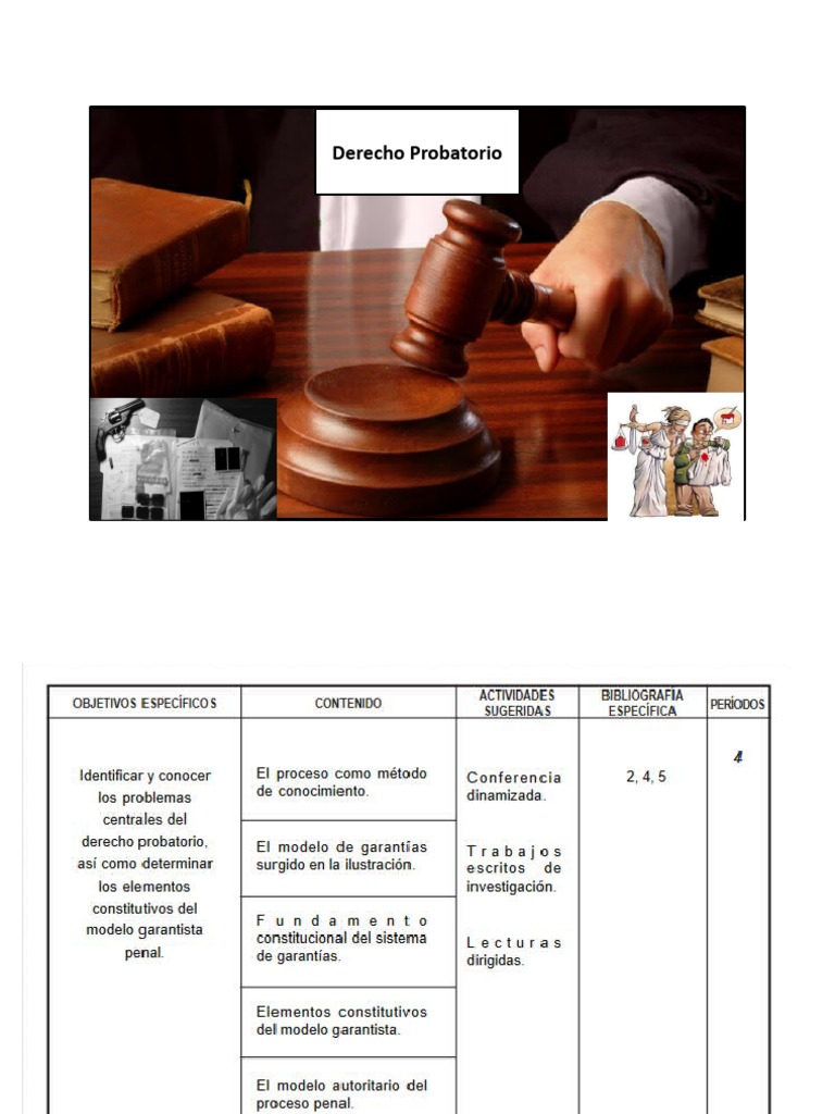 Derecho Probatorio | PDF