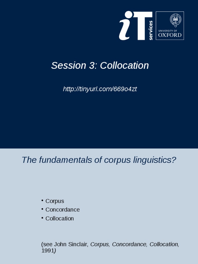 Session 3: Collocation | PDF | Idiom | Linguistics