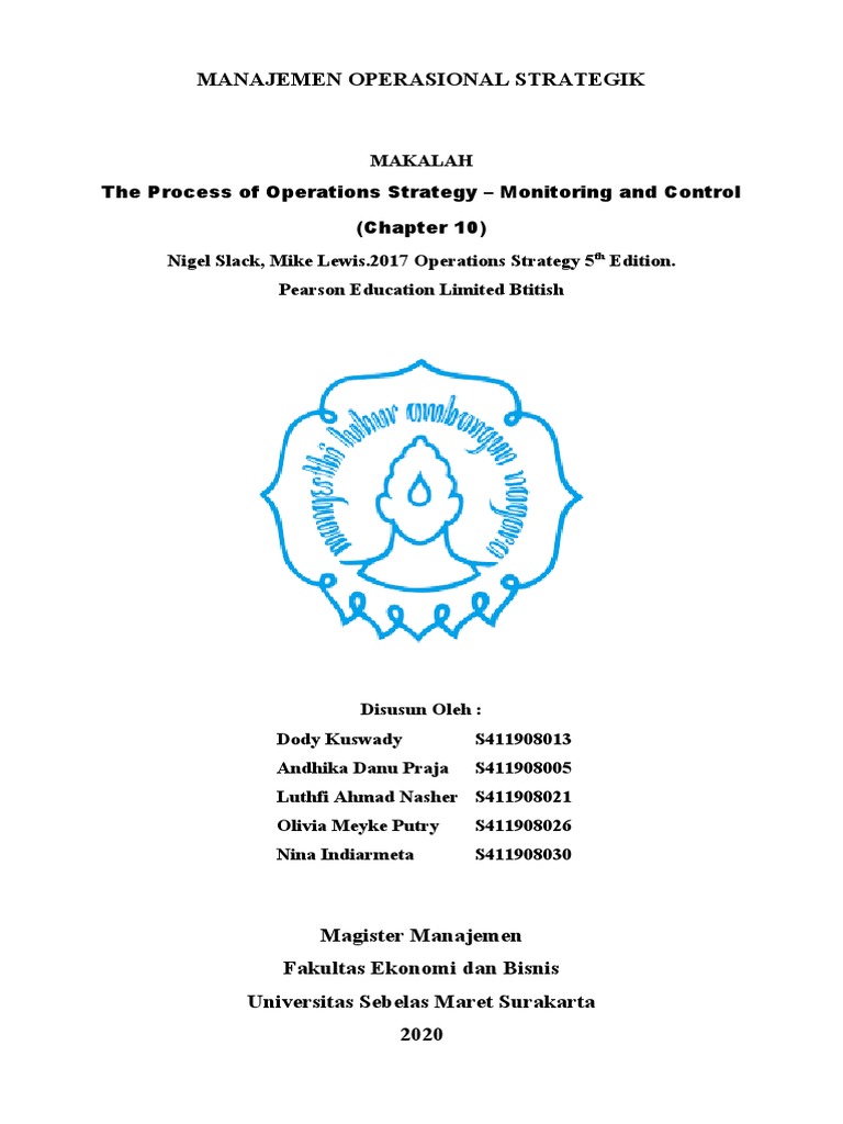 MOS Chapter 10. Nigel Slack - Operations Performance | PDF | Karier ...