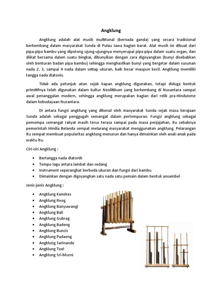 Angklung | PDF | Seni