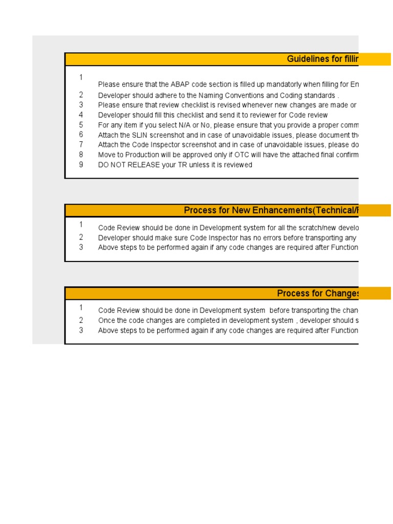 ABAP Code Review Guidelines | PDF | Control Flow | Object (Computer Science)