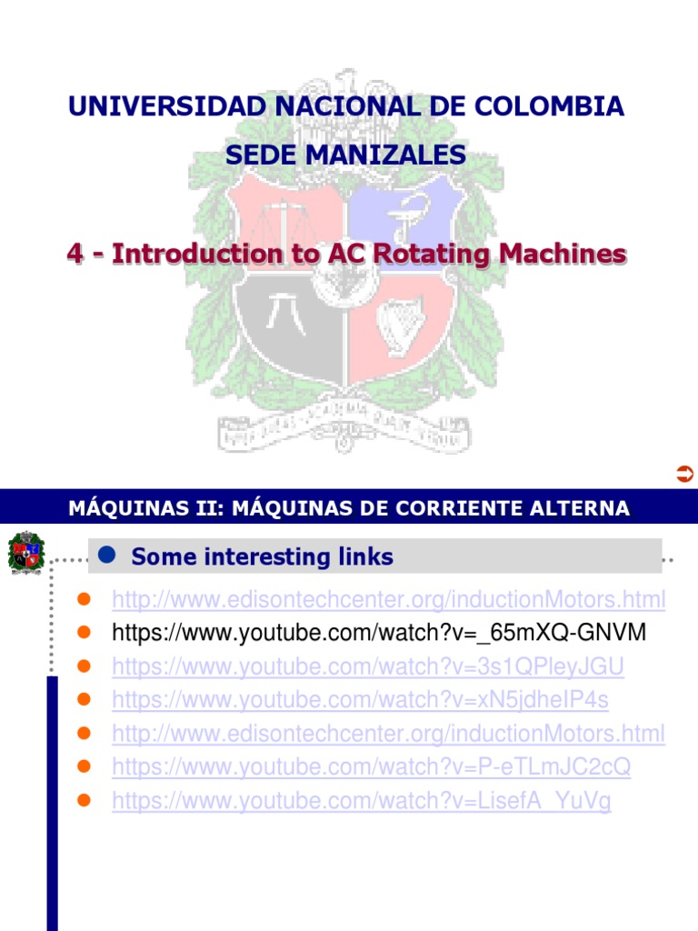 4 - Rotating - Machines - Intro PDF | PDF | Electric Motor ...