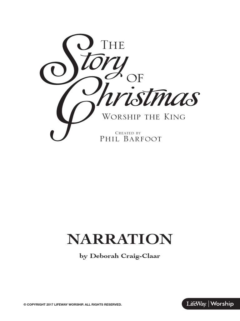 Narration Christmas Story PDF | PDF | Nativity Of Jesus | Joy To The World