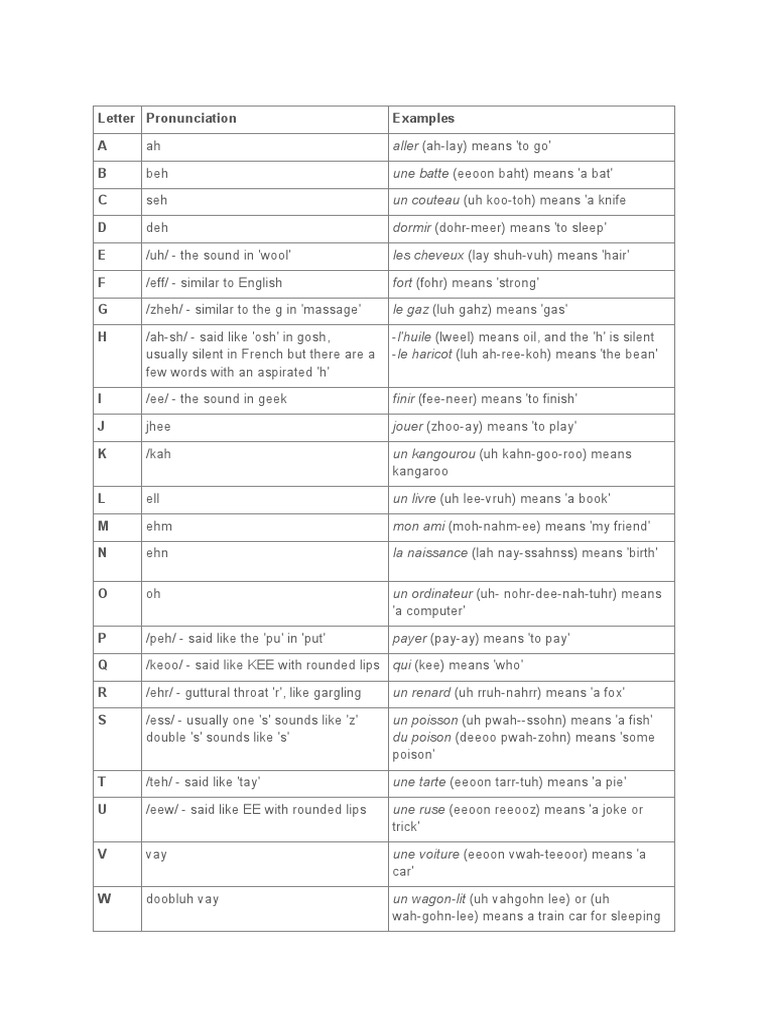 FRANCAIS 101 Aide-Mémoire | PDF | Nature