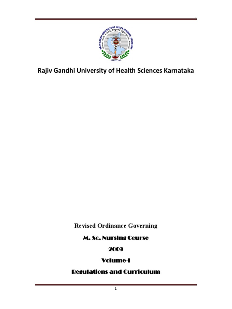 MSC Nursing Syllabus PDF | PDF | Nursing | Academic Degree