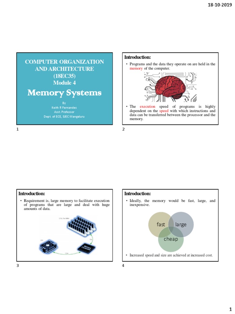 Computer Organisation and Architecture | PDF | Computer Data Storage | Central Processing Unit