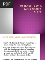 Ten Health Benefits of Getting A Good Nights Sleep | PDF | Sleep ...