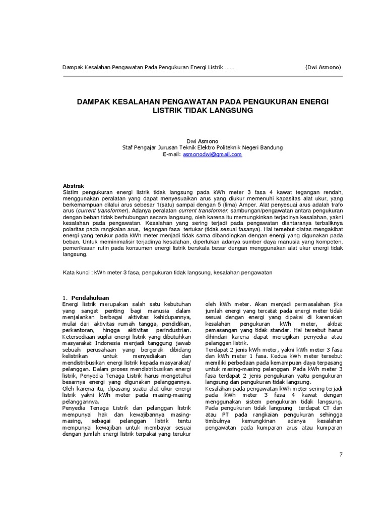 SPLN D3.006-1 2017 Meter Statik Energi Listrik Fase Tiga | PDF