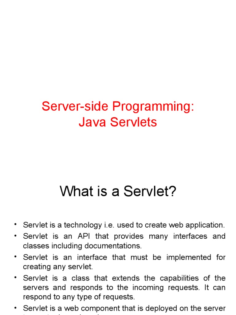Servlet | PDF | Http Cookie | Java Server Pages