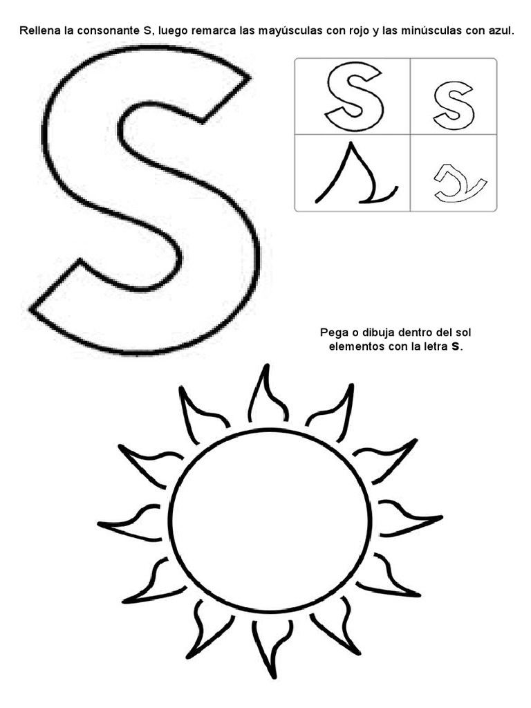 Actividades para la letra S | PDF