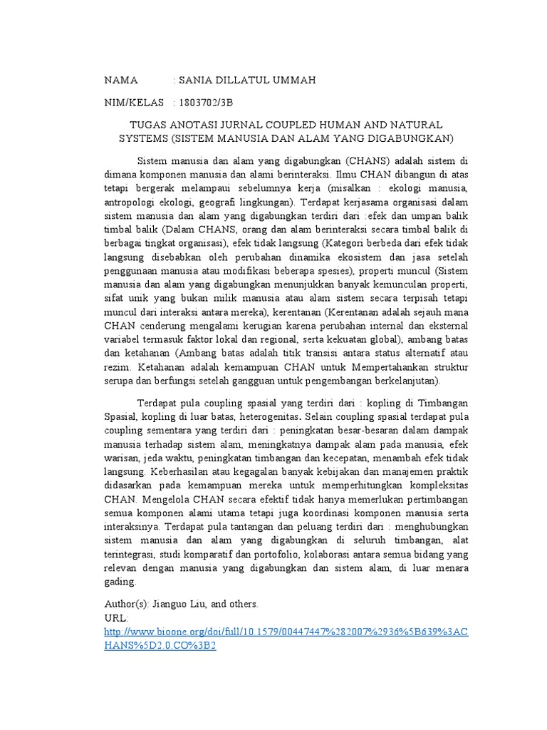 Anotasi Jurnal Sania | PDF