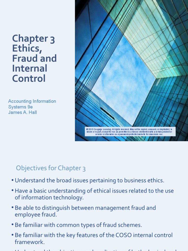 Ethics, Fraud and Internal Control: Accounting Information Systems 9e ...