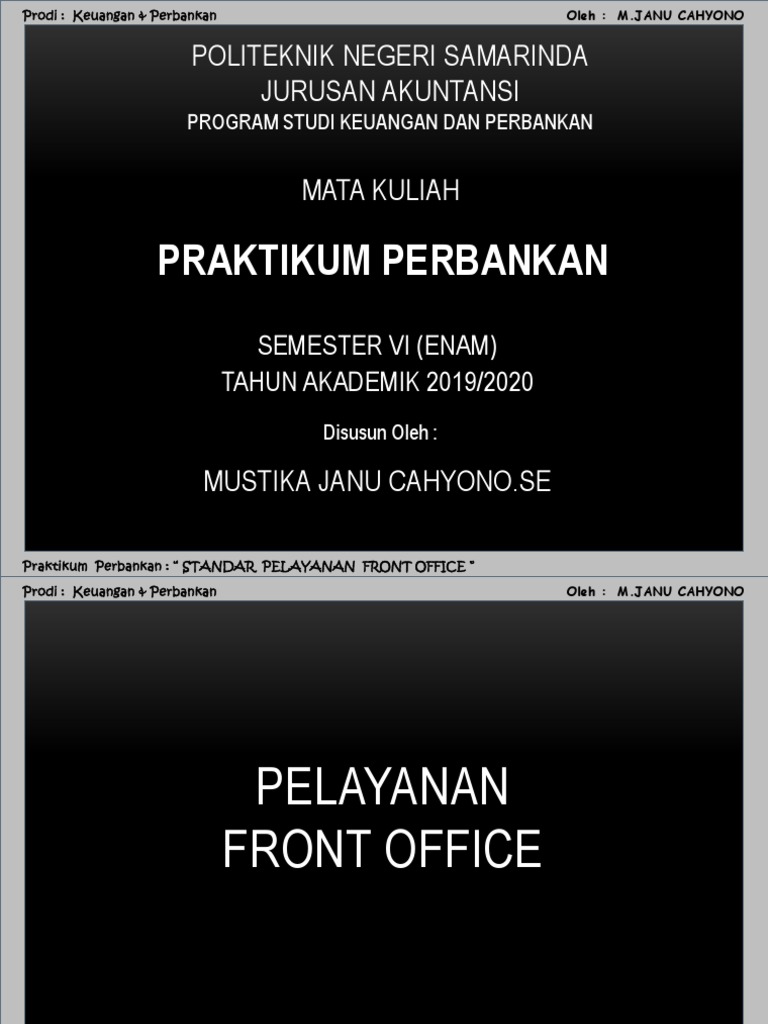Polnes-Ppl-12 Pelayanan Front Office | PDF