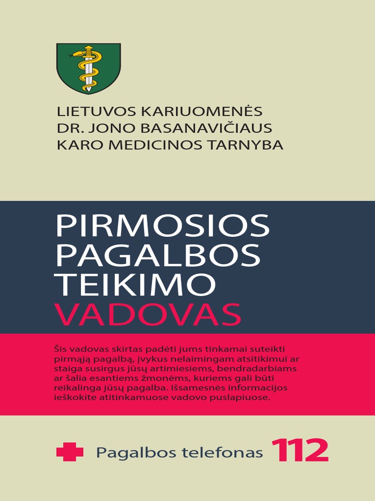 Pirmosios Pagalbos Teikimo Vadovas PDF | PDF