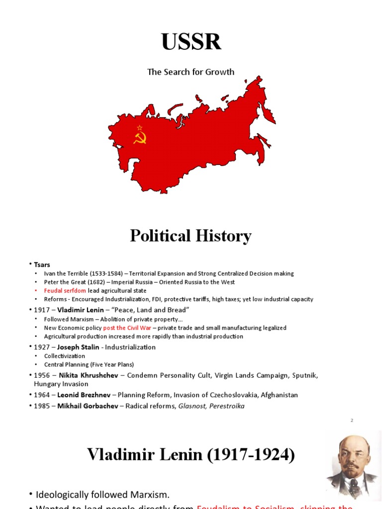 USSR Economic Growth and Leadership Overview | PDF | Leonid Brezhnev ...