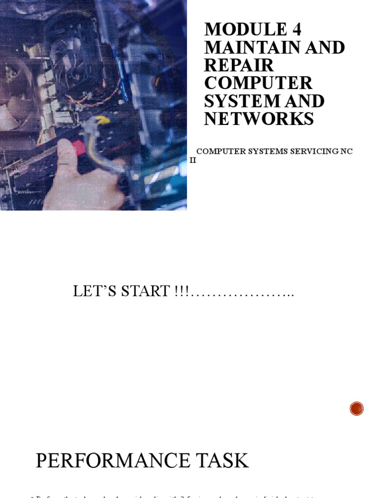 Maintain and Repair Computer System and Networks: Computer Systems ...