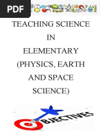 Elementary Science Curriculum Physics, Earth, and Space | PDF | Science ...