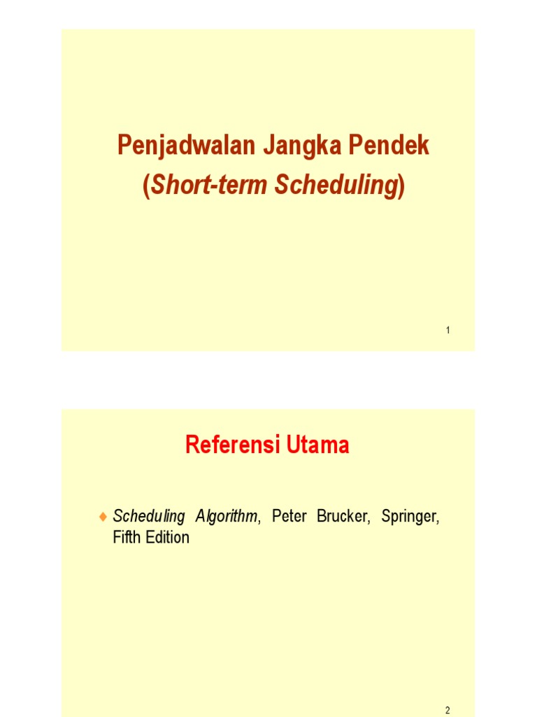 Machine - Scheduling - Lecture - Indonesia 2015 | PDF | Mathematical ...