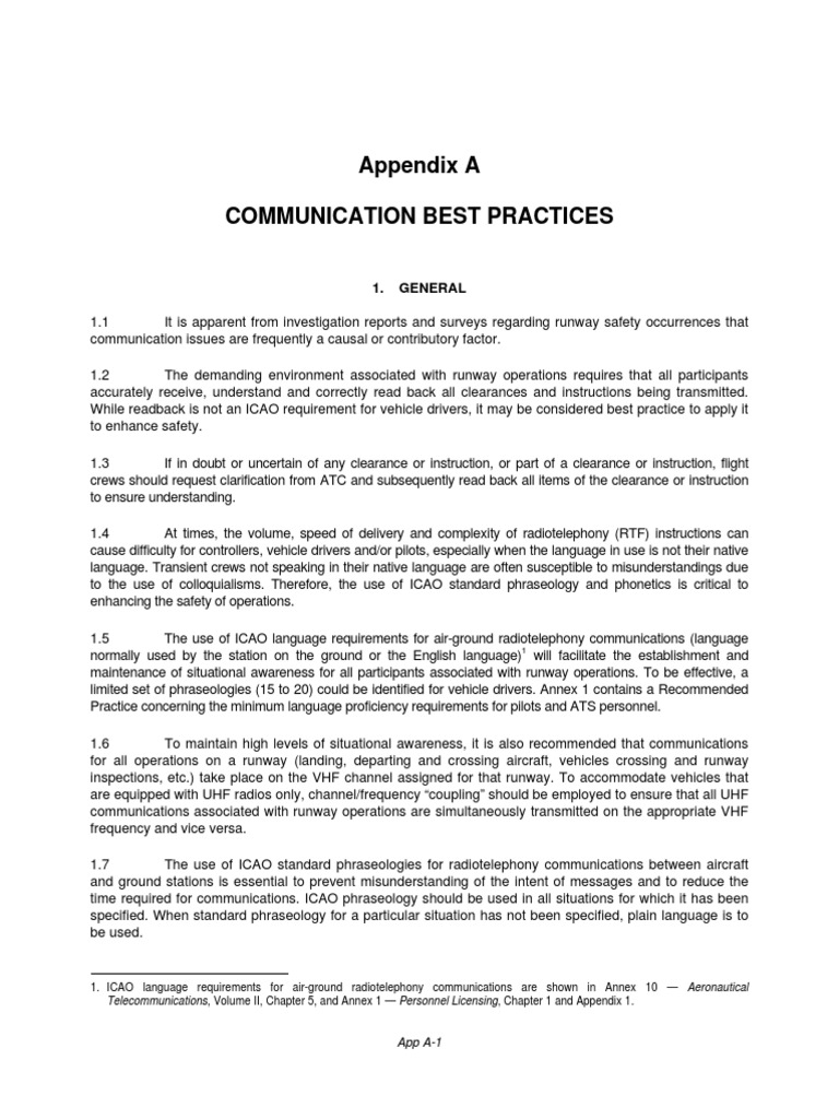 ICAO DOC 9870 App | PDF | Air Traffic Control | Runway