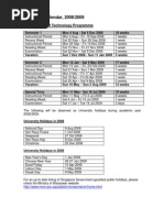 NUS Academic Calendar 2025/26 | PDF