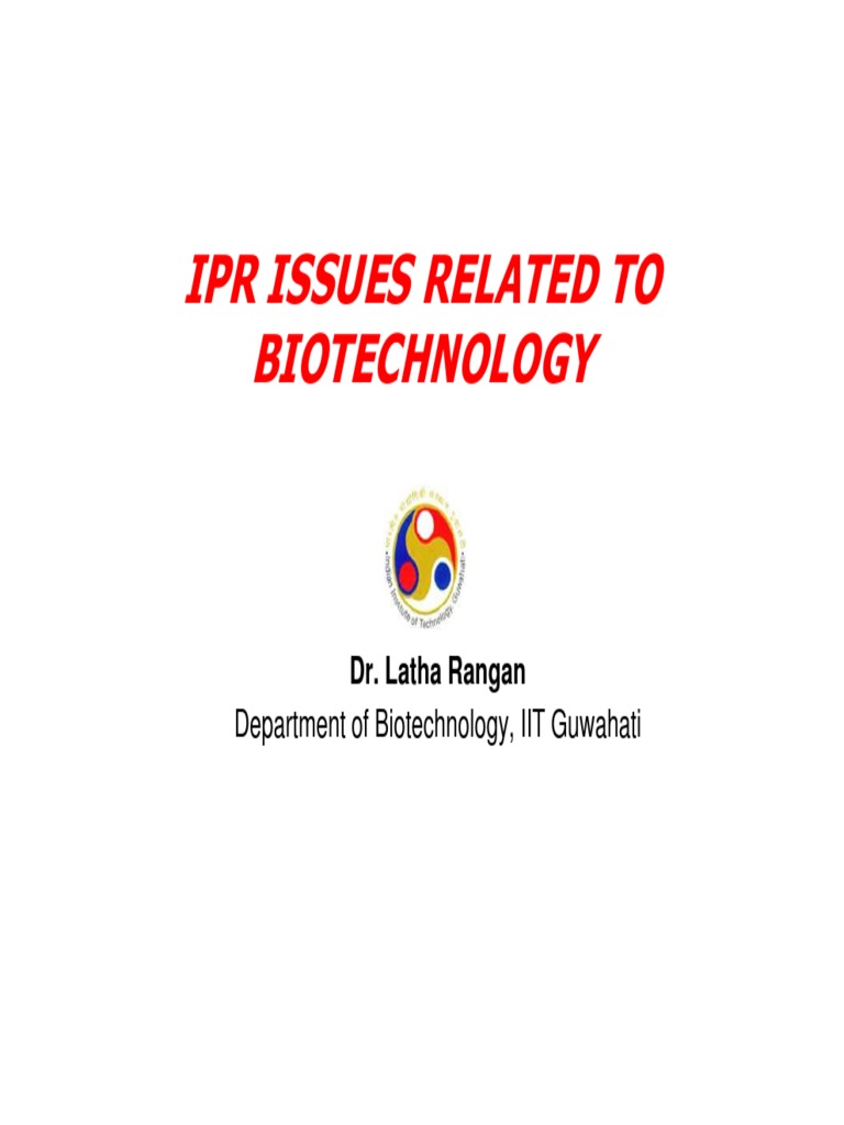 1.IPR Issues Related To Biotechnology | PDF | Dna Sequencing ...