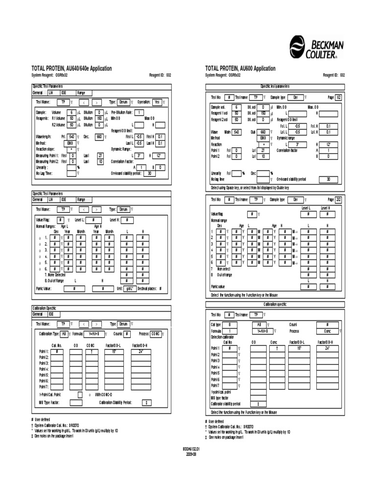 EN - TOTAL PROTEIN (Setting Sheet) | PDF | Teaching Mathematics | Nature