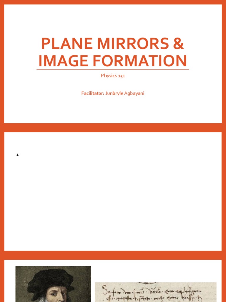 Plane Mirrors & Image Formation | PDF | Mirror | Glass Applications