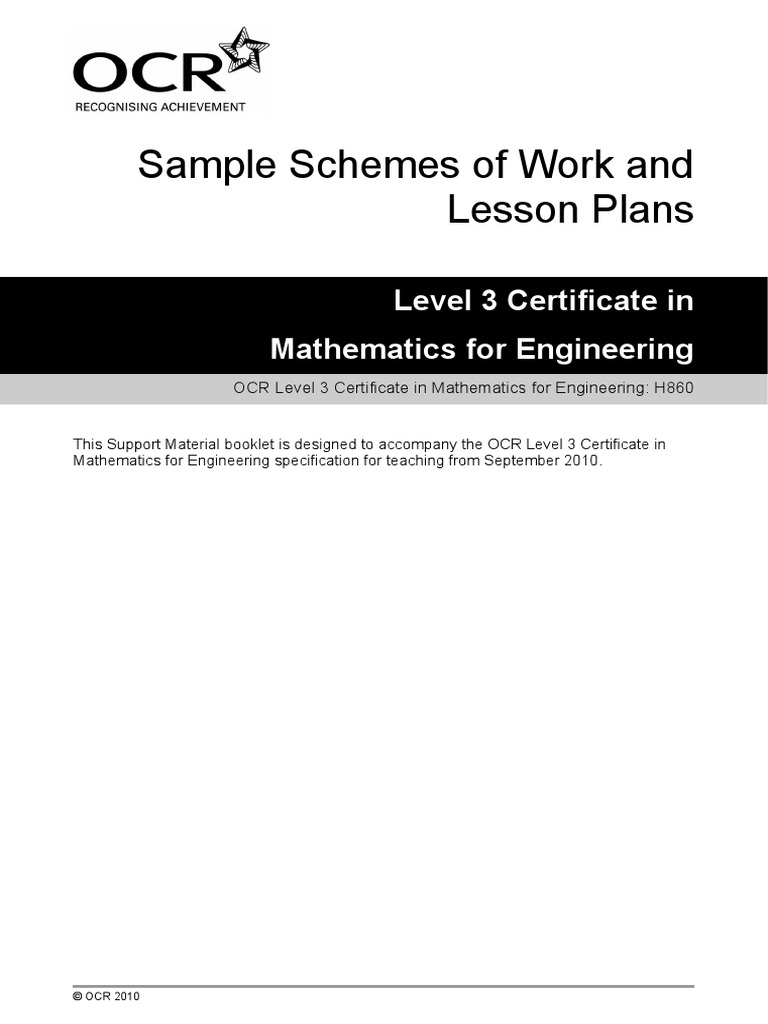 Scheme of Work and Lesson Plan | PDF | Trigonometric Functions ...