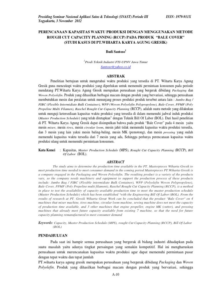 Artikel RCCP PDF | PDF