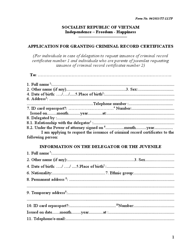 7.form 04 - Authorization Application Form | Download Free PDF ...