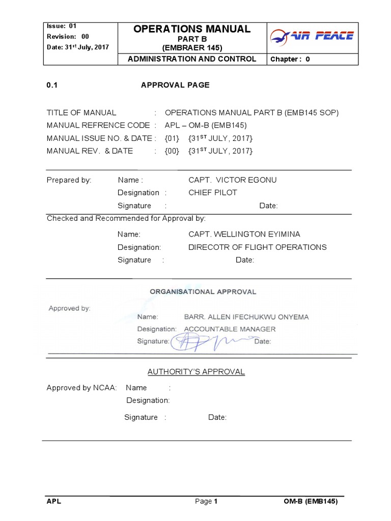 Air Peace Sop PDF | PDF | Vehicles | Aeronautics