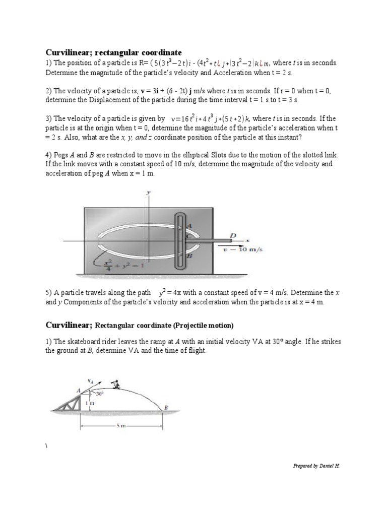 Curvilinear Rectangular Coordinate: T J+ K M, Where T Is in Seconds ...