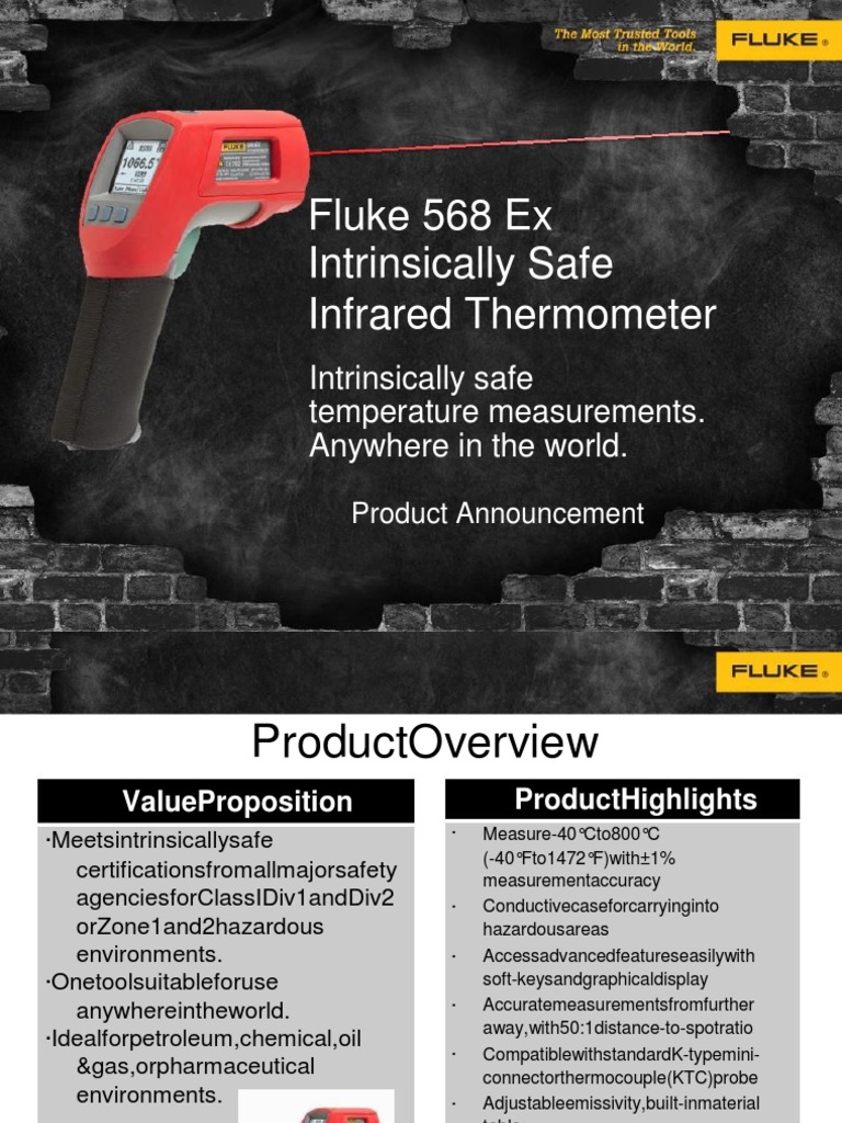Fluke 568 Ex Intrinsically Safe Infrared Thermometer: Intrinsically ...