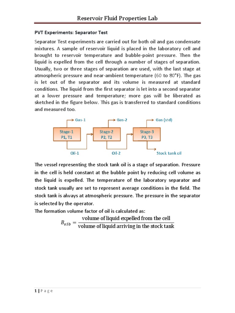 Separator Test PDF | PDF | Pressure | Petroleum Reservoir