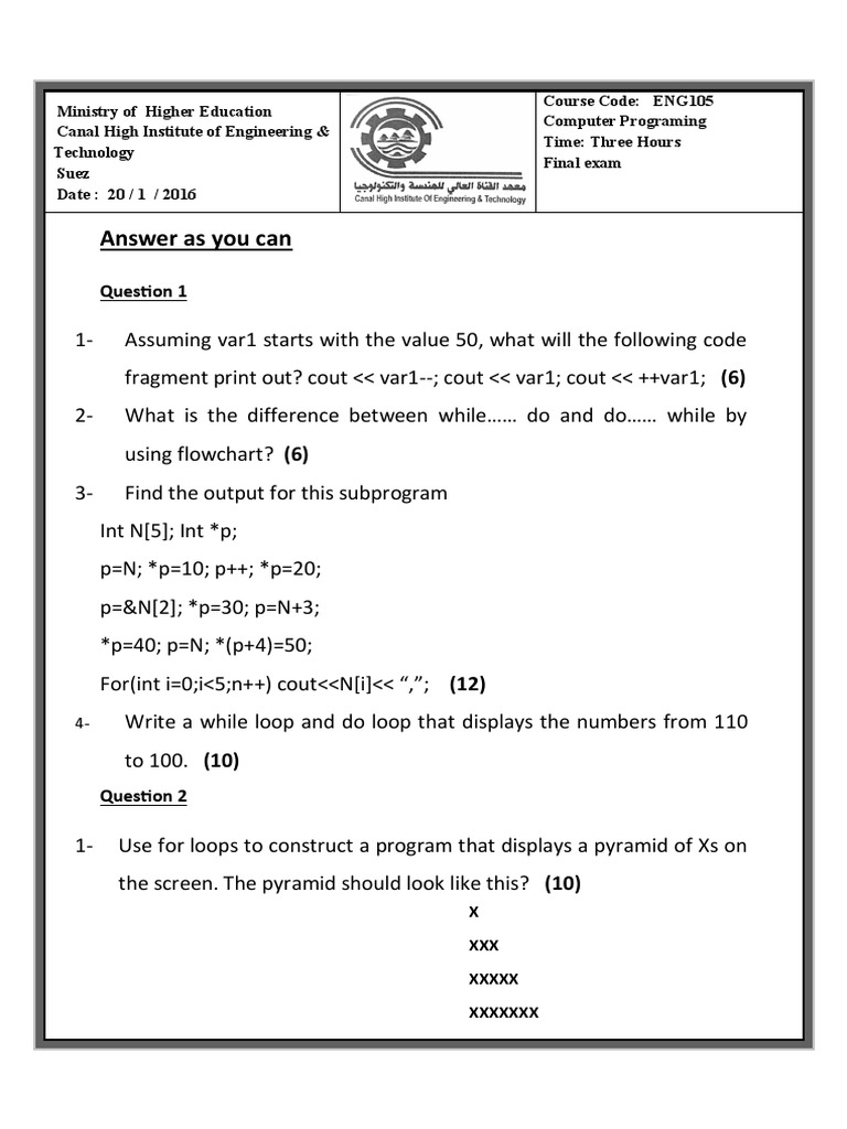 Answer As You Can: Ques On 1 | Download Free PDF | Array Data Structure | Software Development