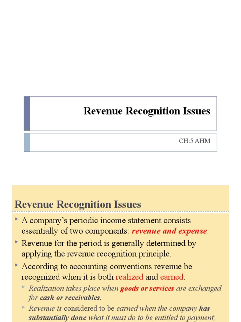 09 Revenue Recognition Issues | PDF | Revenue | Business Economics