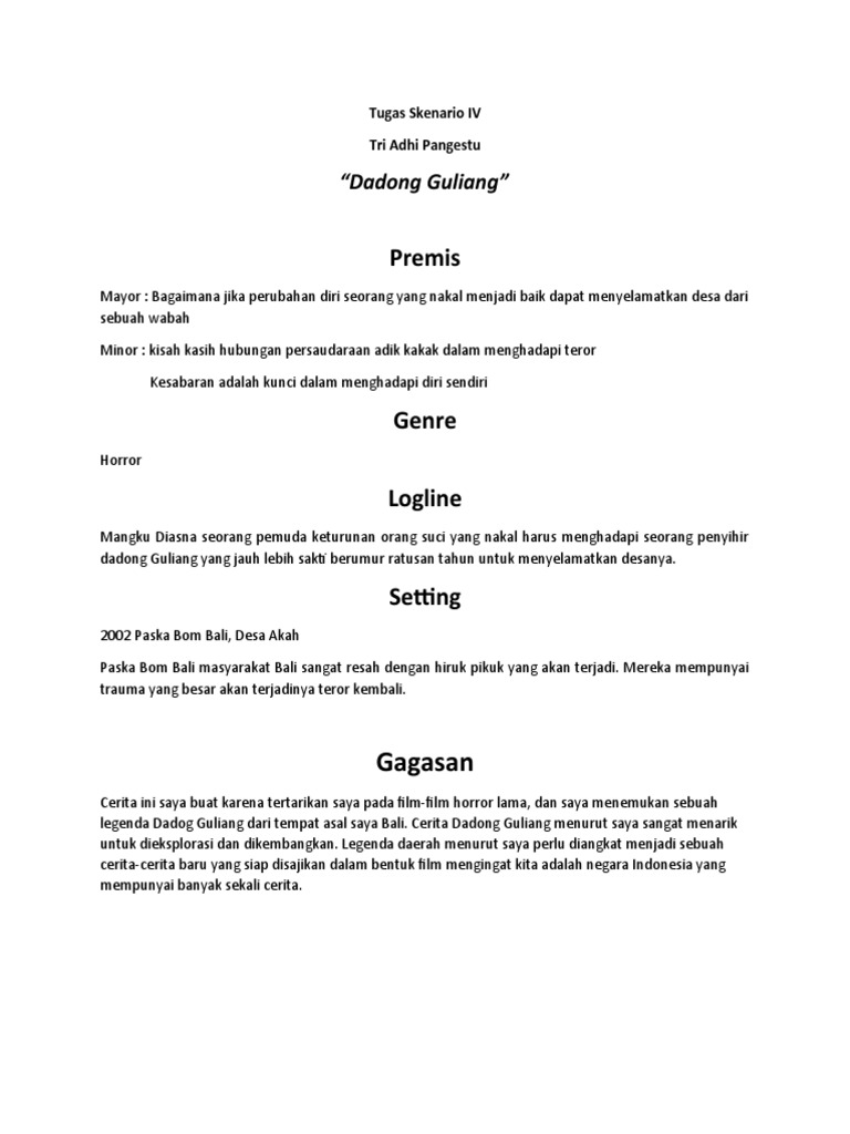 Dadong Guliang - TriAdhiPangesthu | PDF